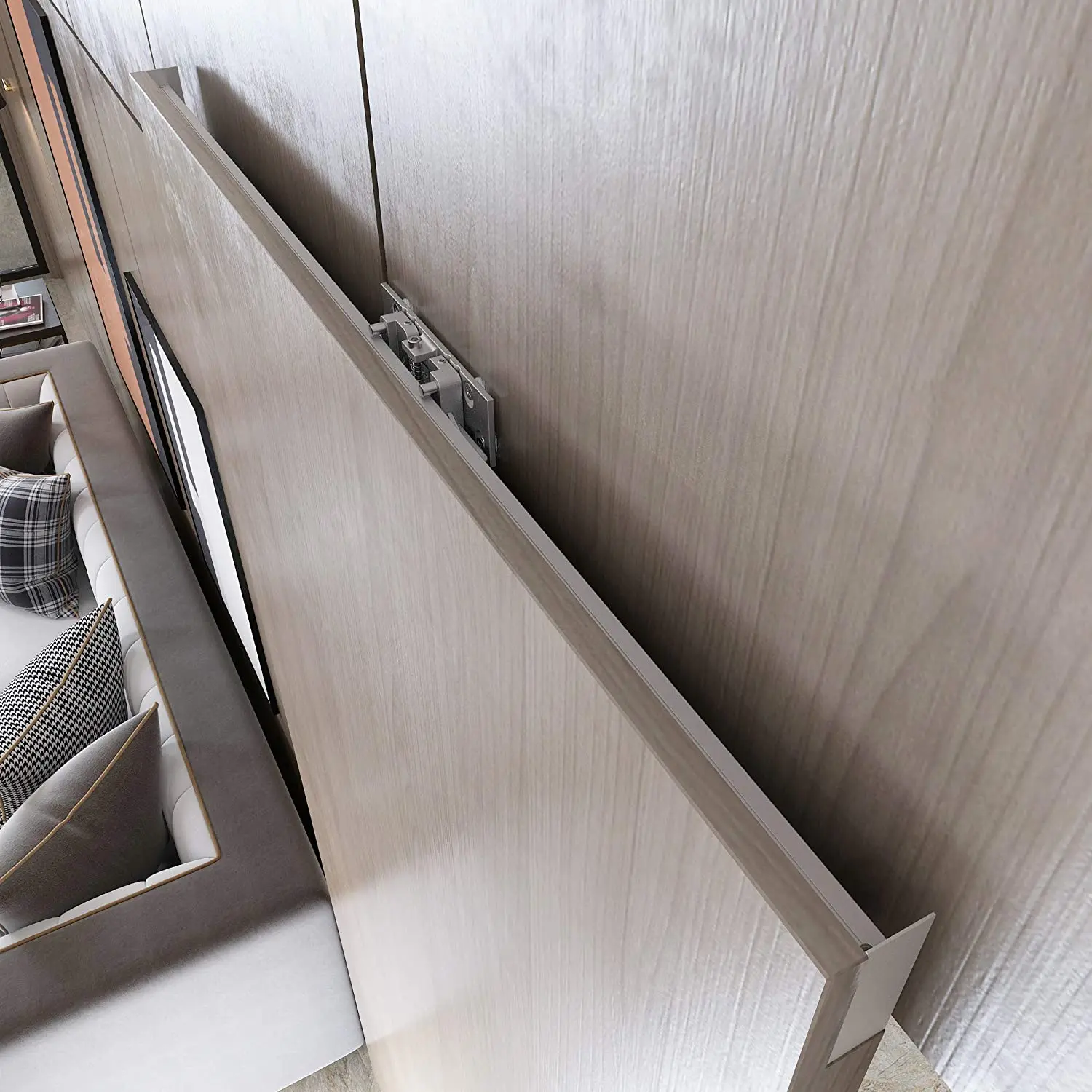 Concealed Sliding Door Hardware for Wood Doors - Durable & Stylish