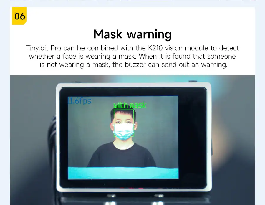 Tiny:bit Pro AI Visual Robot Car Kit for Micro:bit V2 V1