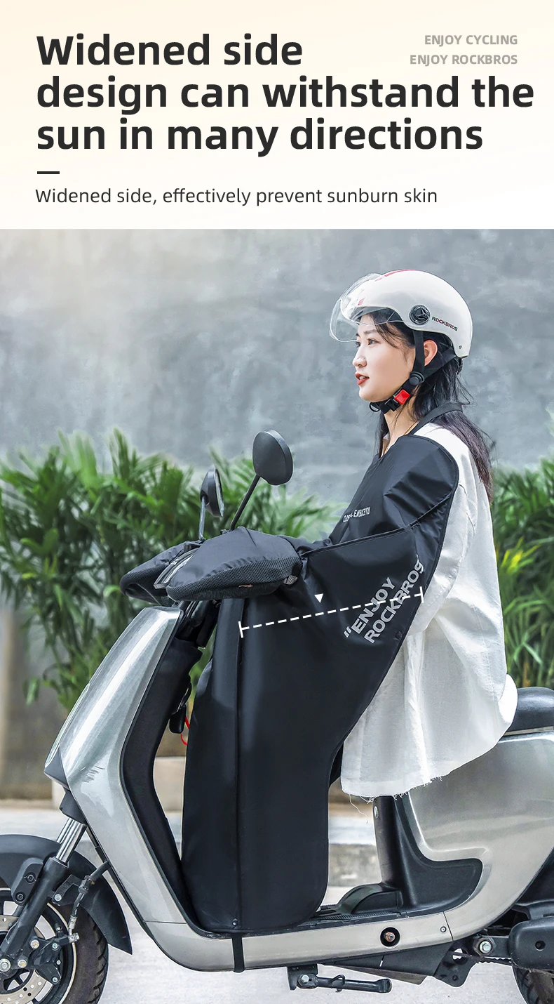 ROCKBROS Windshield for Ebike - Summer Waterproof Cover