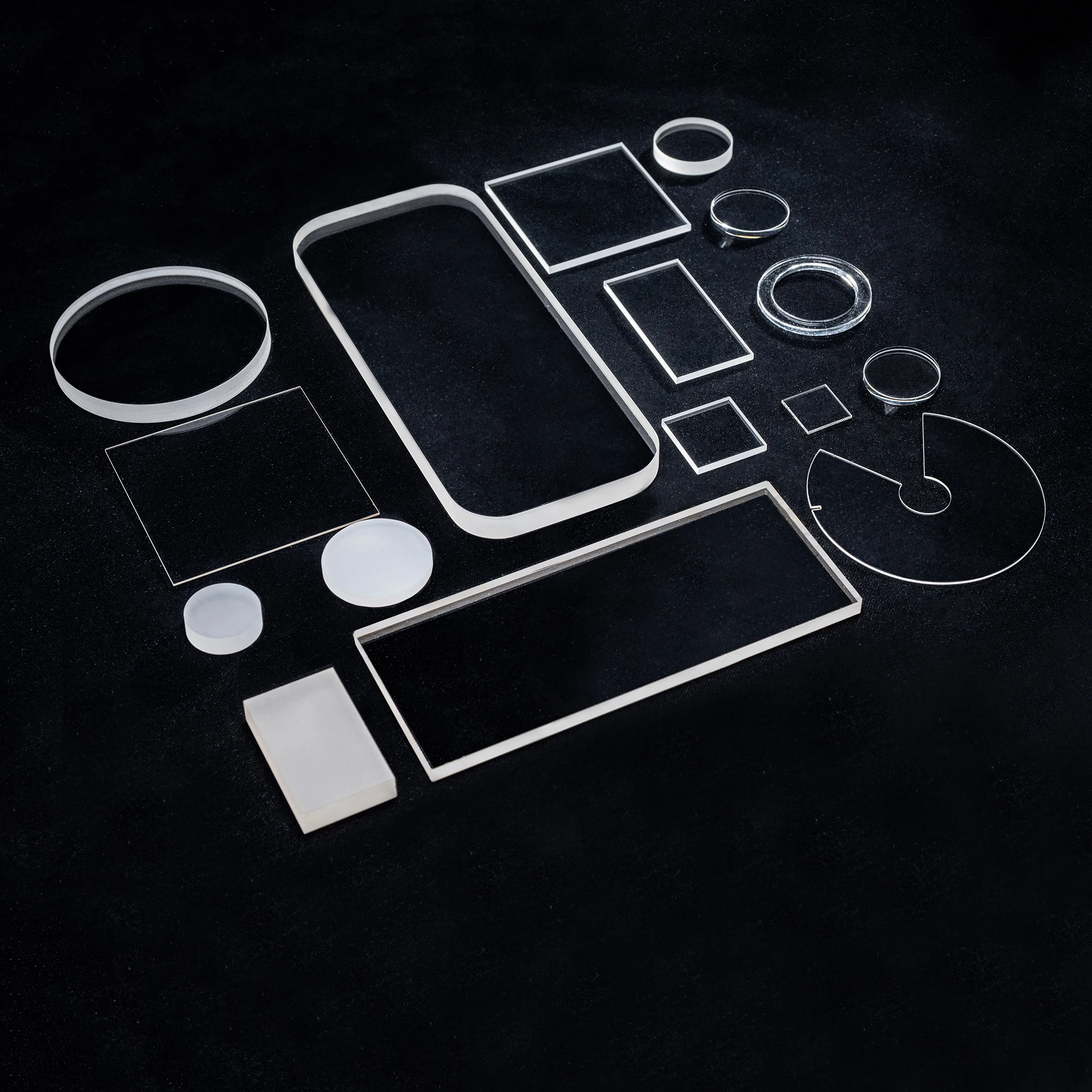 SUCCESS Customized UV Heat Resistant Fused Silica Quartz Glass Round ...