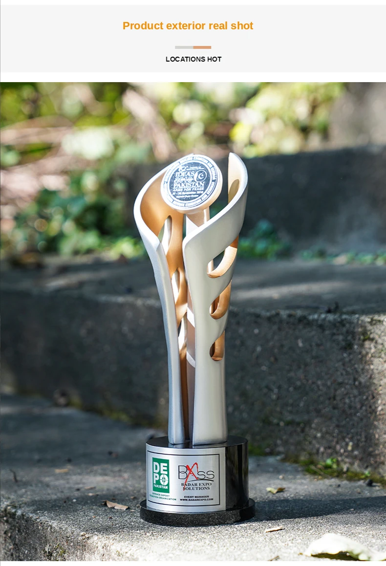 Pure Metal Trophy Customized Competition Champion Award Resin Trophy ...