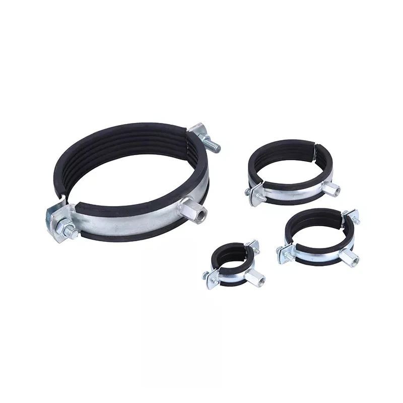 Heavy Duty Pipe Clamp With Rubber Reinforced Rib Professional Hanging ...