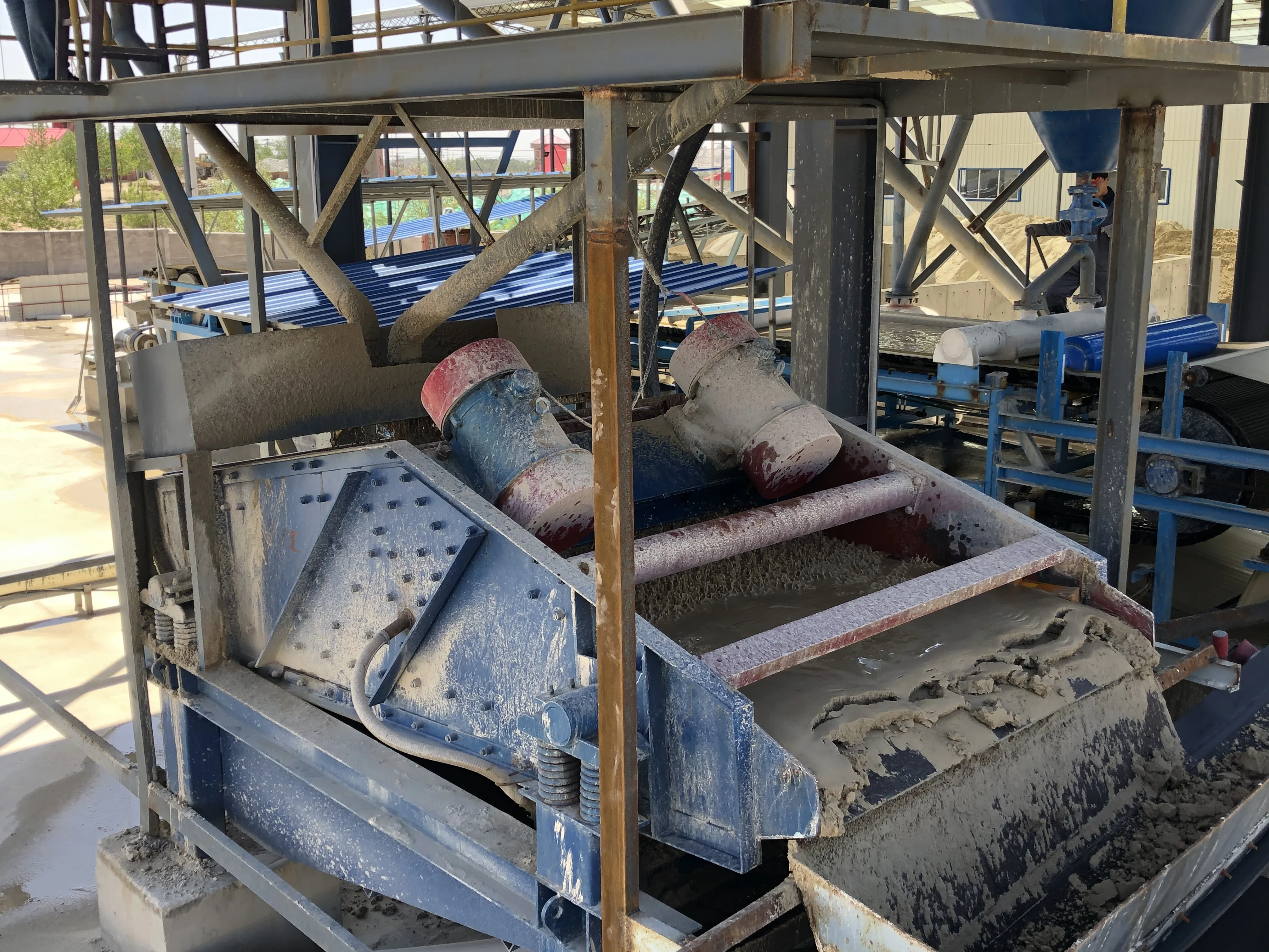Slurry Sand Mud Dewatering Vibrating Screen Sieve Shale Shaker Machine ...