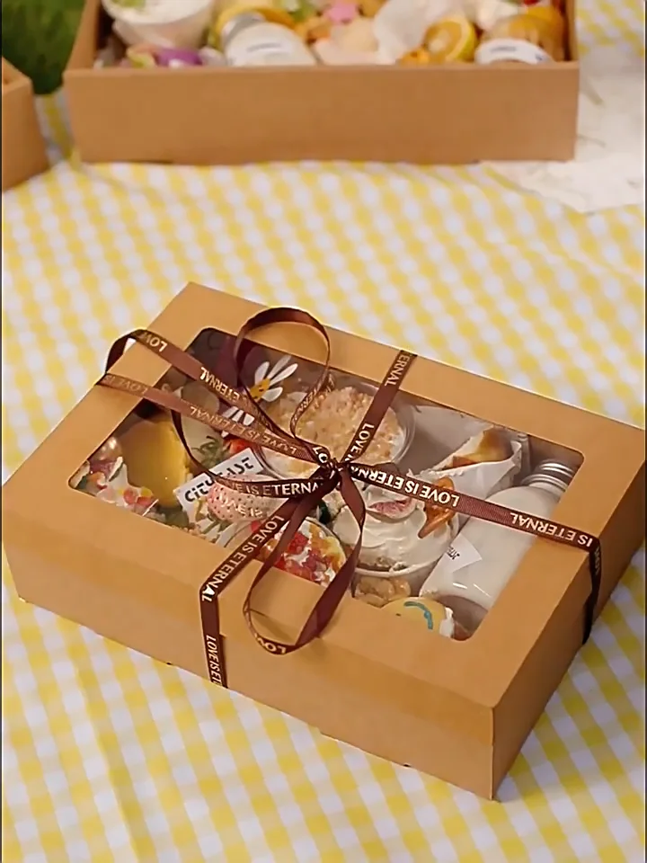 Wholesale Corrugated Boxes Takeaway Packaging Kraft Paper Brunch Box ...