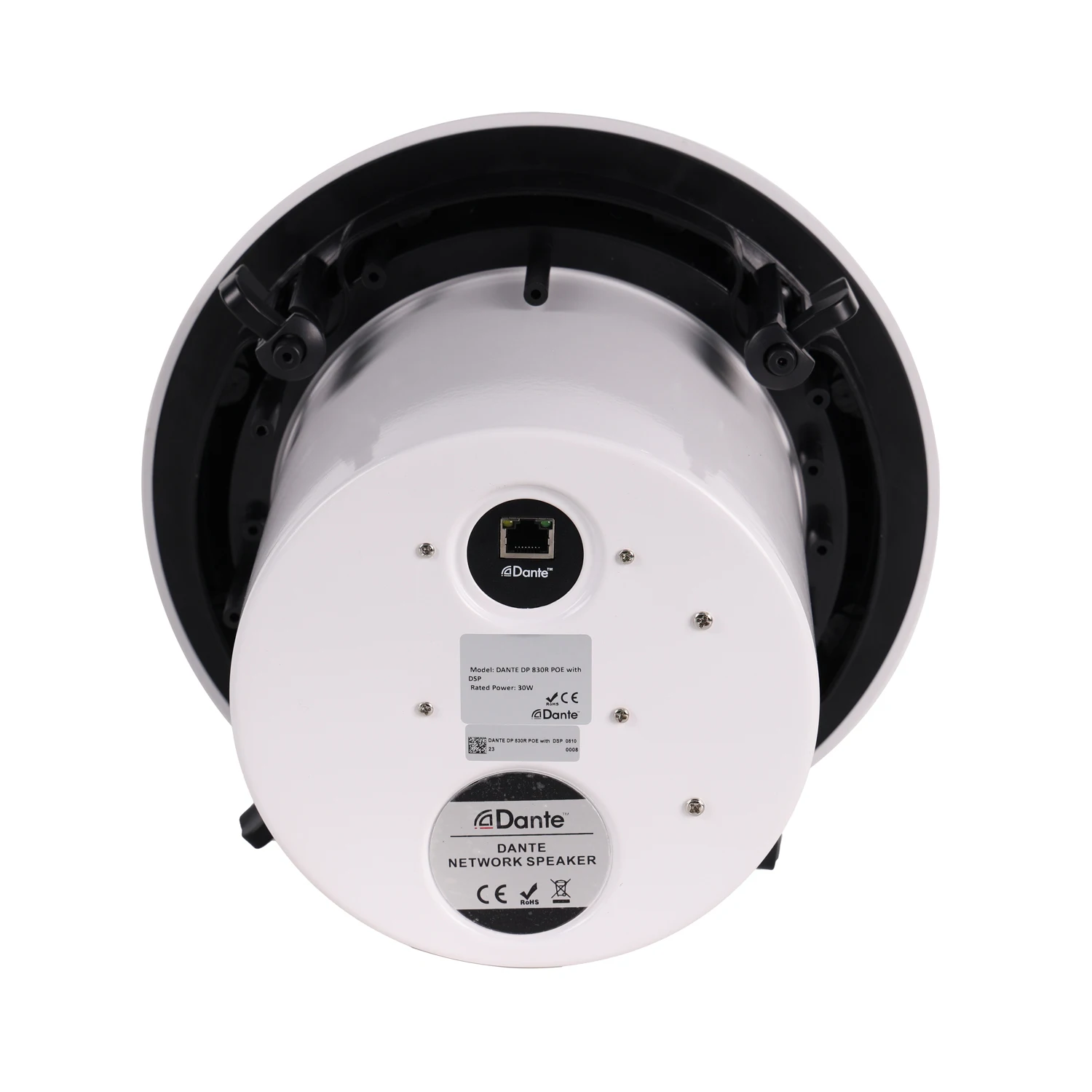 8-inch Dante Ceiling Speaker 30w With Poe And Dsp For Home Audio,Home ...