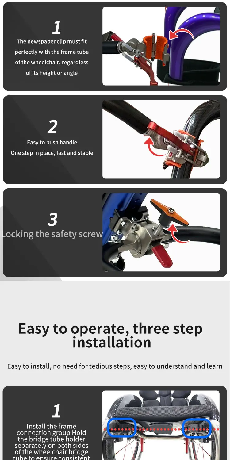 WISKING Q7 Wheelchair Kit - Handbike Trike with 15ah Battery
