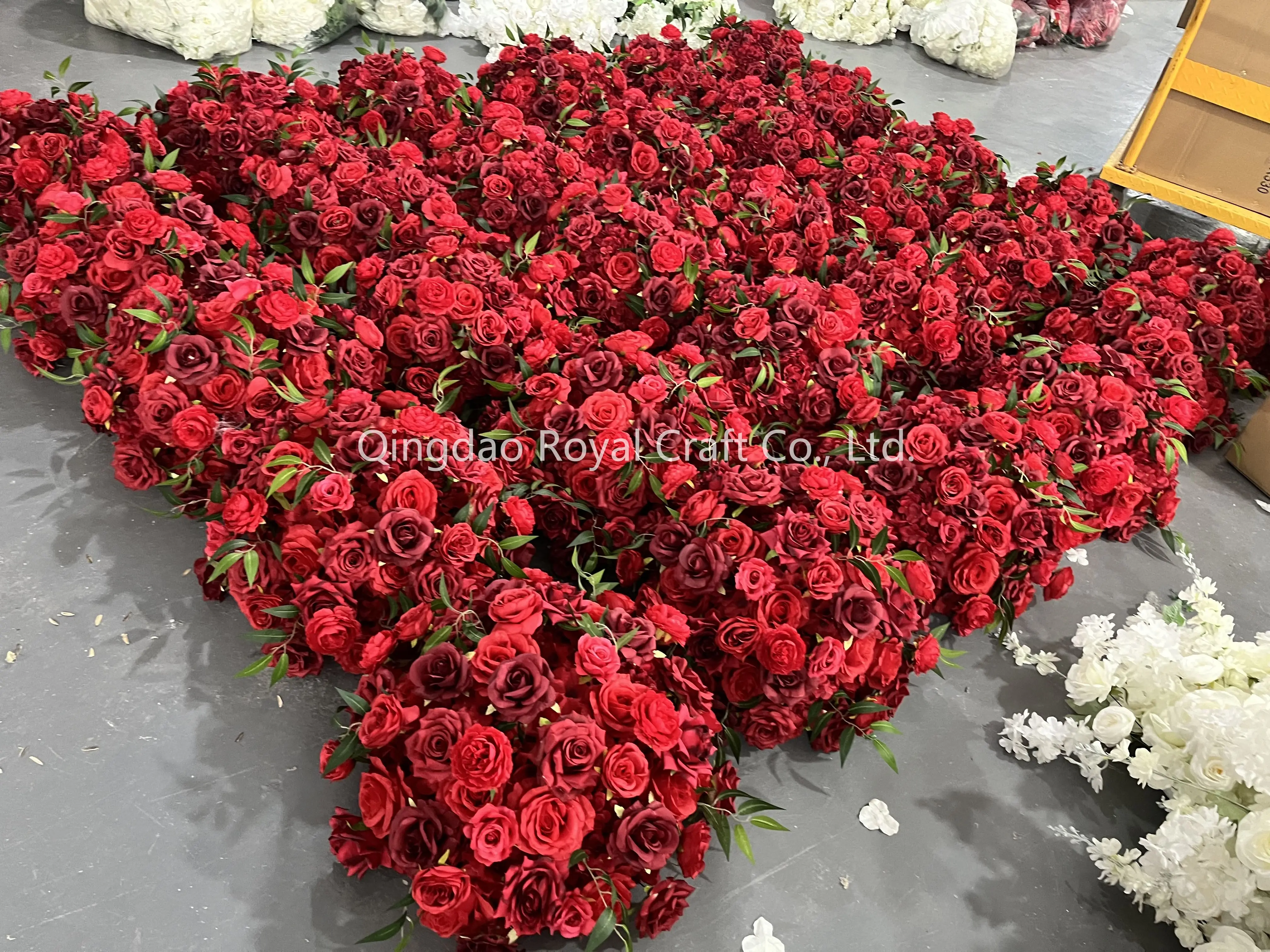 Wholesale 80cm Deep Green Mixed Burnt Orange Flower Ball Wedding ...