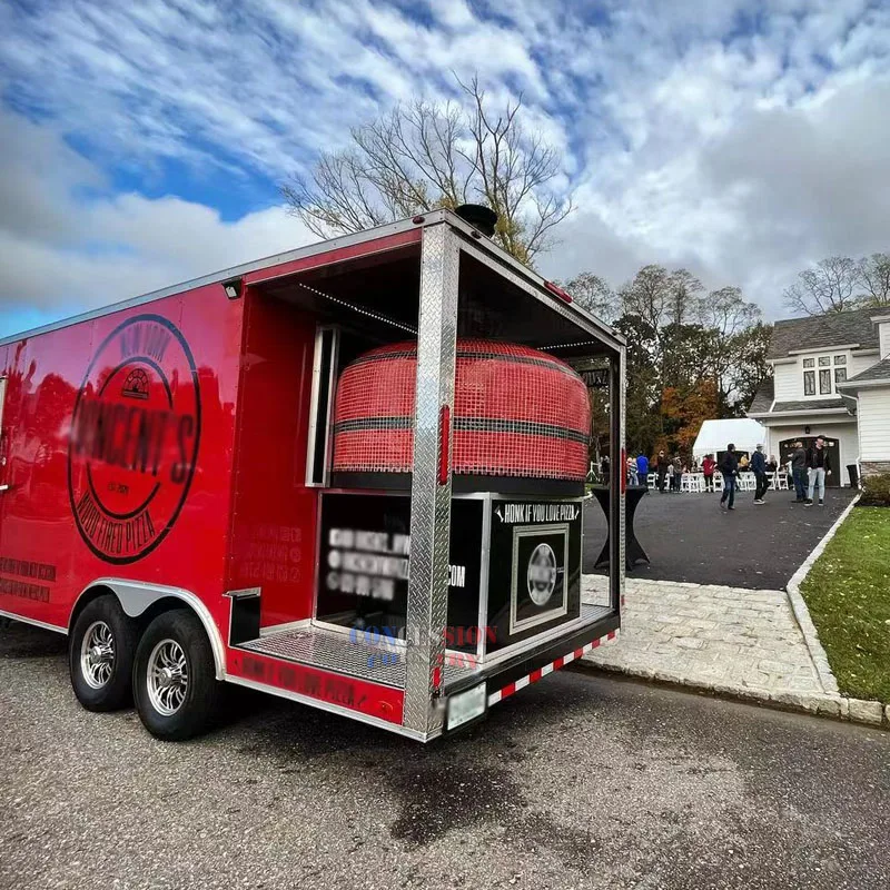 Pizza Trailer - Mobile Food Truck with Fully Equipped Kitchen