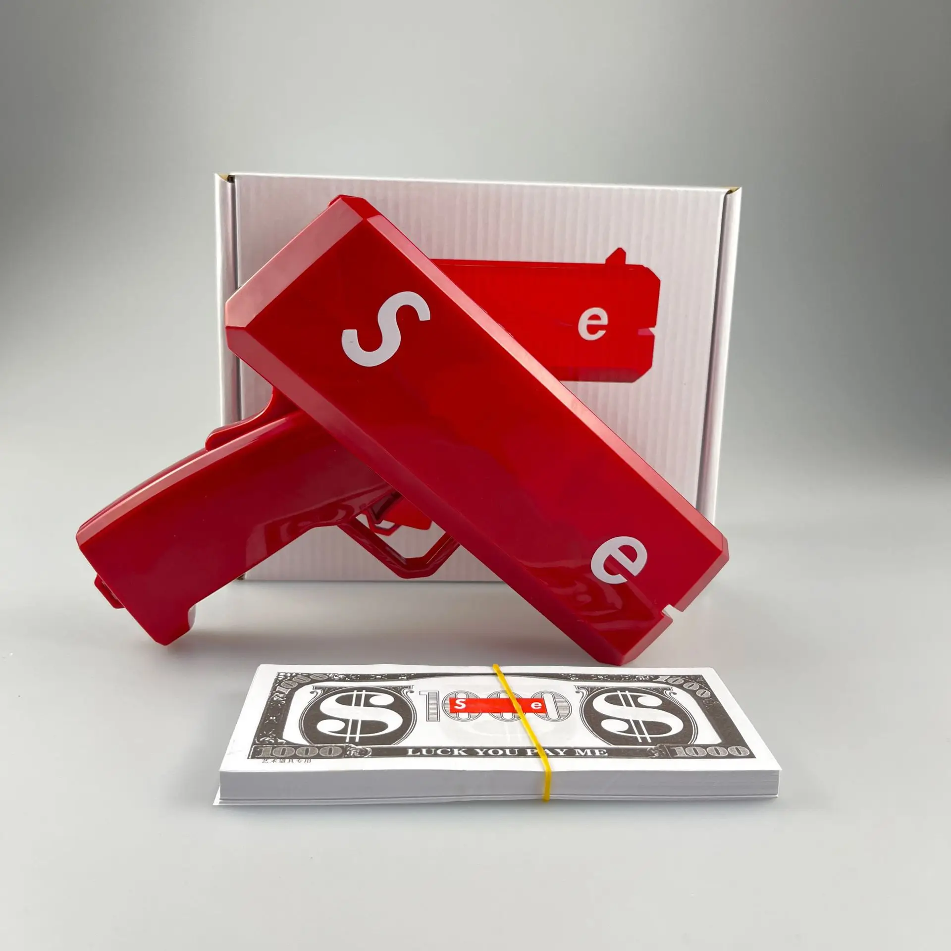 Morden Style Party Metallic Gold Money Cash Gun Shooter With Prop ...