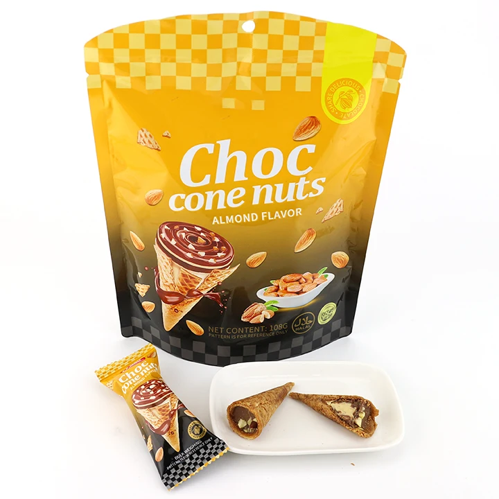 Alibaba.com: Choc Cone Nuts Ice Cream Shaped Nuts Chocolate Wafer Cone ...