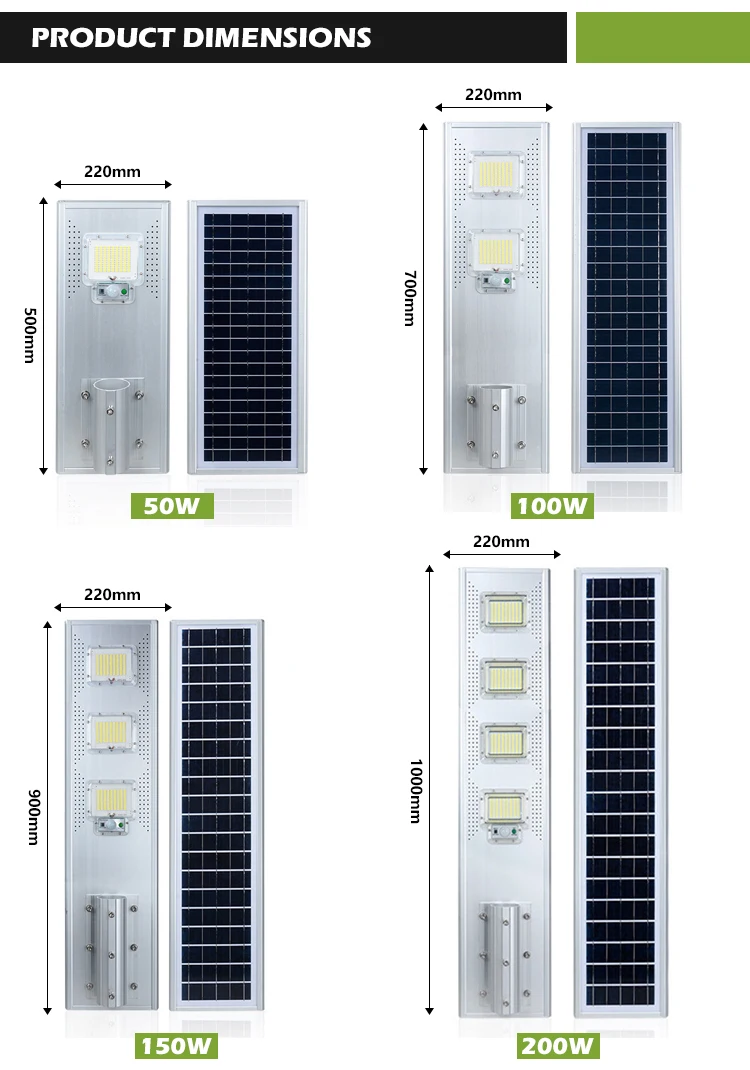 Aluminum LED All in One Solar Street Light Manufacturers and Supplier China - Wholesale Factory ...