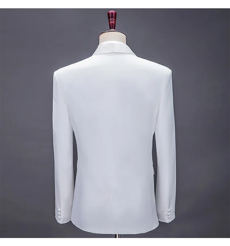 Black White Performance Suit Host Suit Stage Speech Performance ...