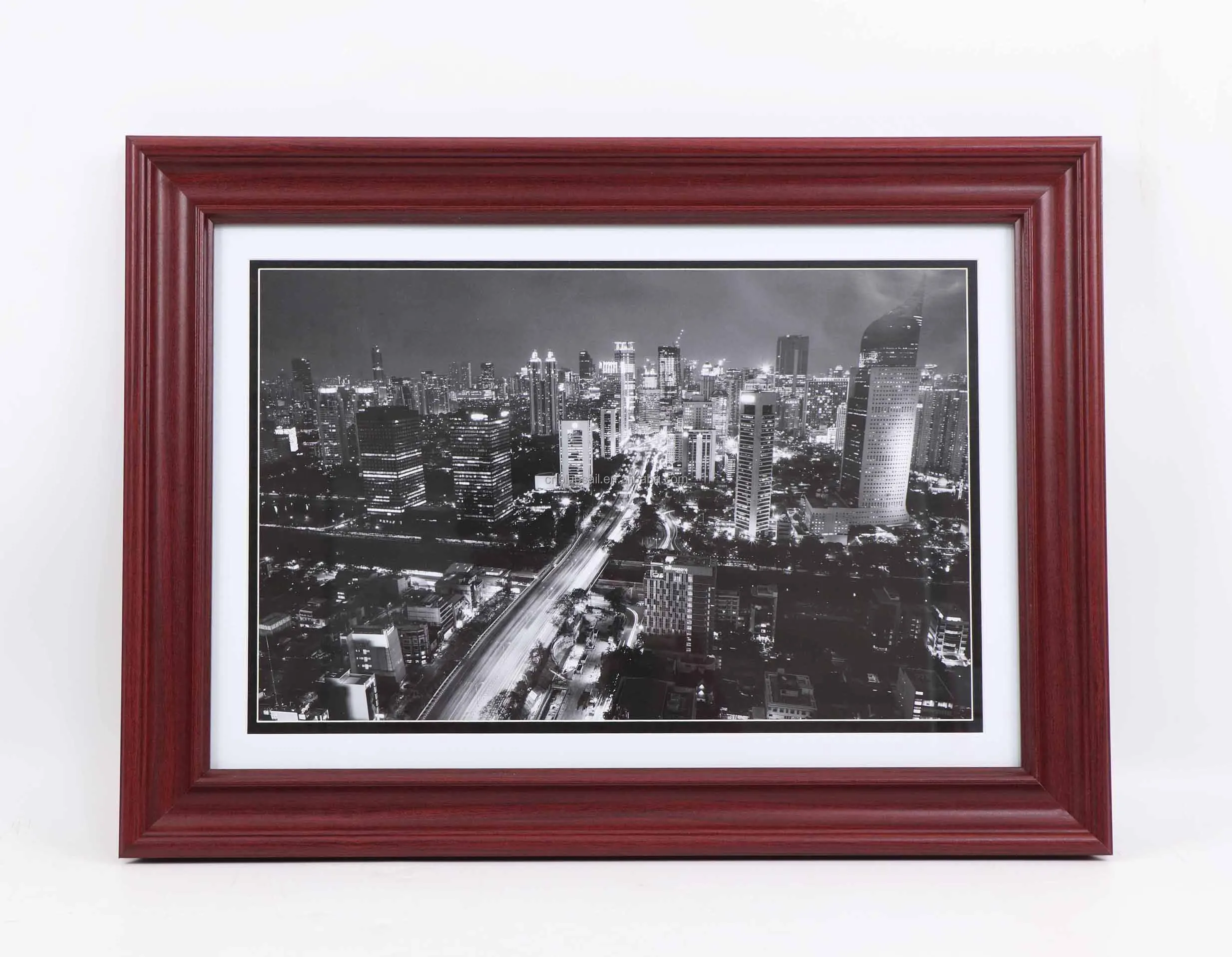 13x19" Black Museum Frame With Double Matt (2inch Wide,1inch Deep ...