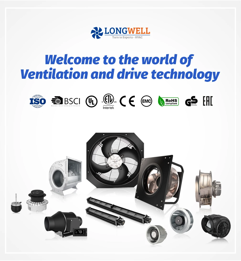 150mm AC Cross Flow Heat Exchanger Fan for Convector, Air Ventilation ...