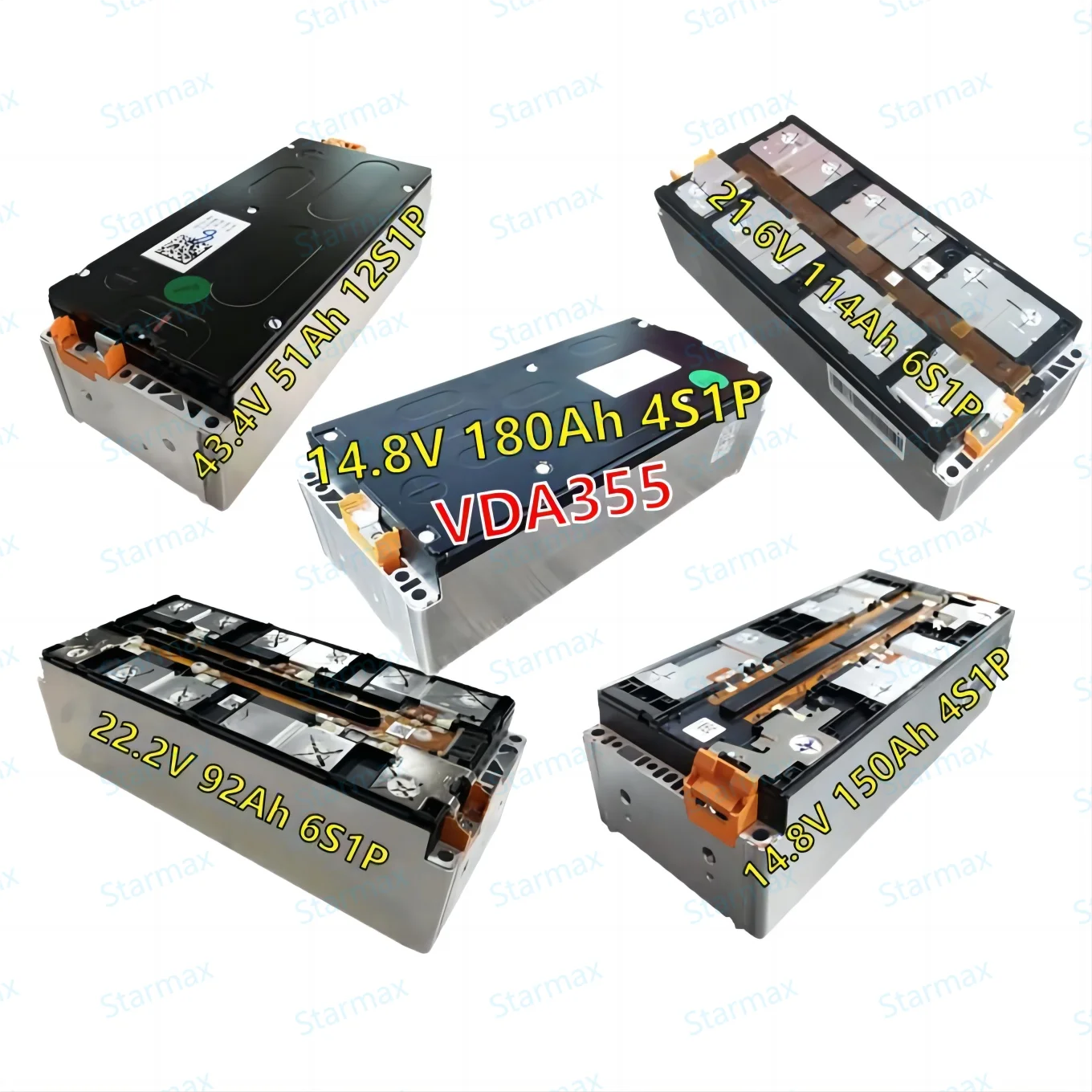 Starmax 4s1p 6s1p 12s1p 51ah 92ah 114ah 150ah 180ah 14.8v 22.2v 44.4v ...