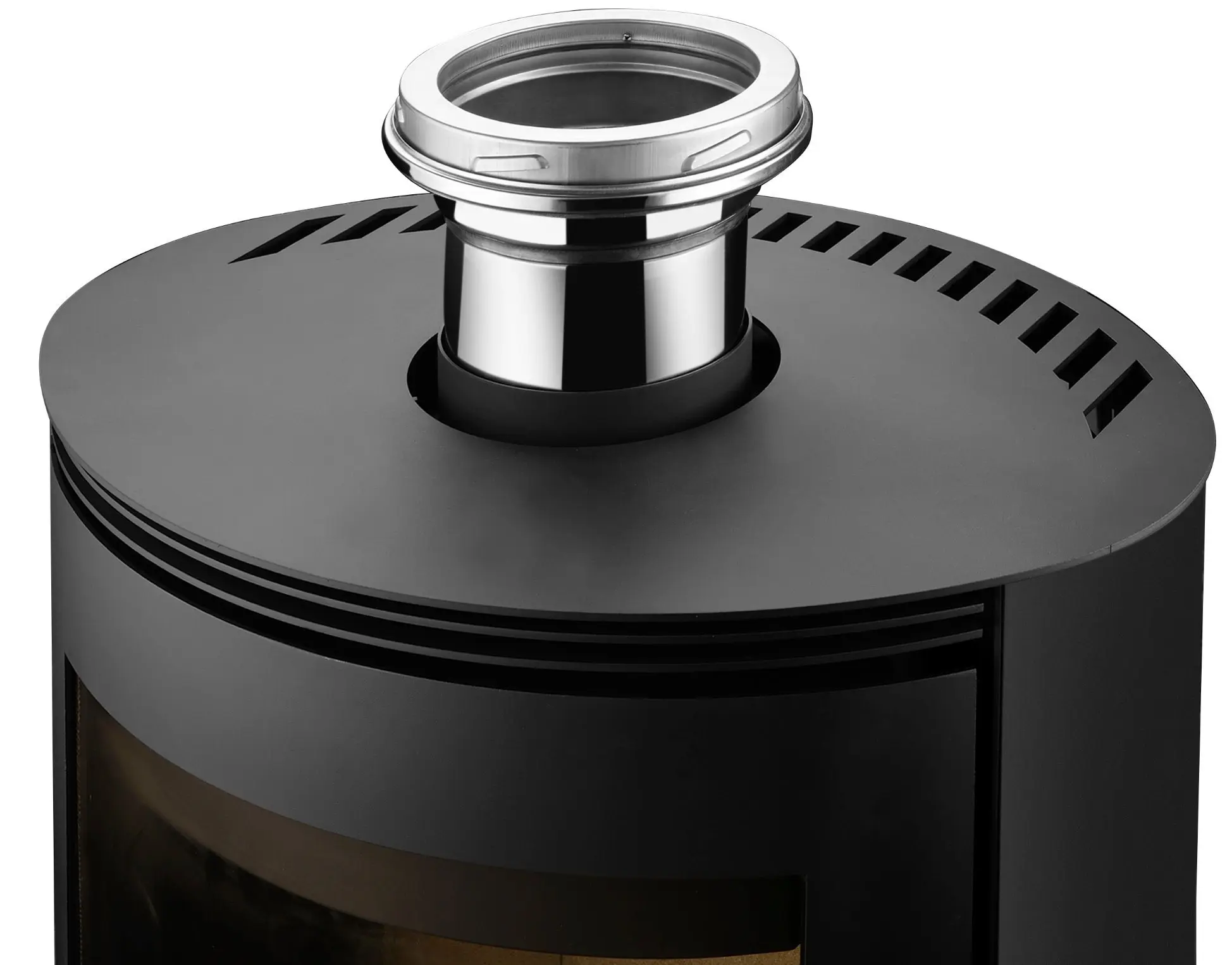 Free-standing Wood-Burning Stove for Indoor Heating