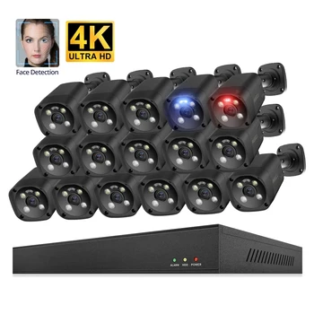 16 Channel 4k Cctv Surveillance System Day Night Security Camera Wired ...