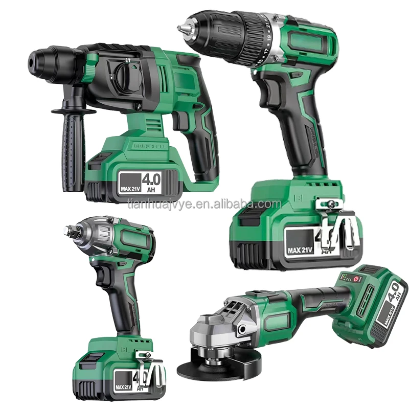 High Quality 20V Cordless Power Tool Set Home Industrial Use Electric ...
