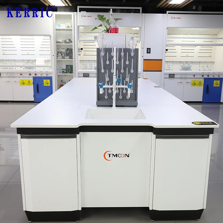 Lab Furniture Table School Laboratory Workbench With Socket Chemistry ...