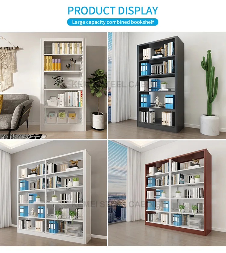 Modern Bookcase Design - Metal Double Sided Fashion Steel