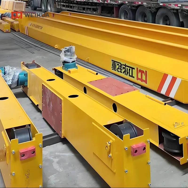 Crane End Girder Assembly Electric Motor Drive EOT Crane End Carriage ...