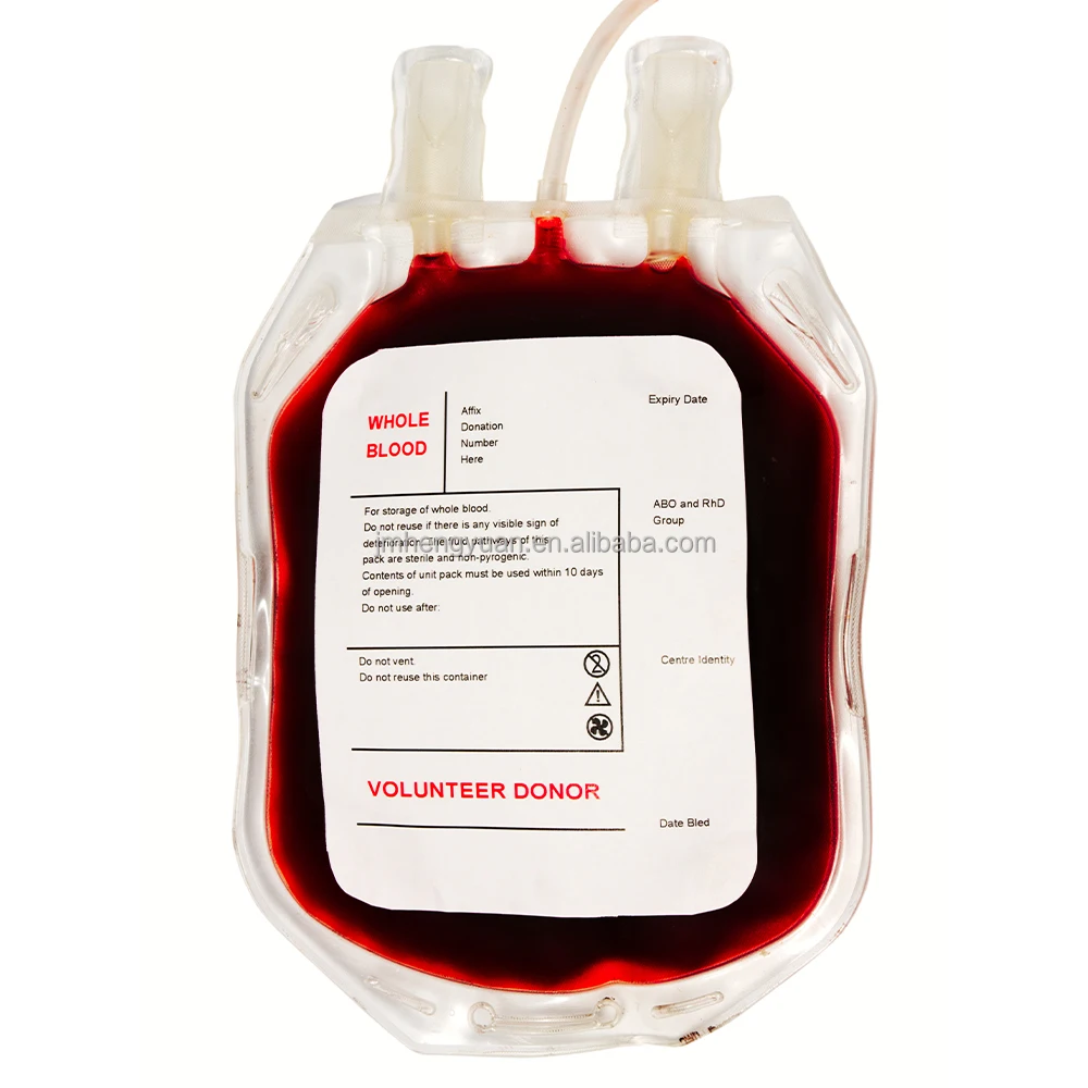 Custom Size Refrigeratated Pharmaceutical Self Adhesive Paper Blood Bag ...