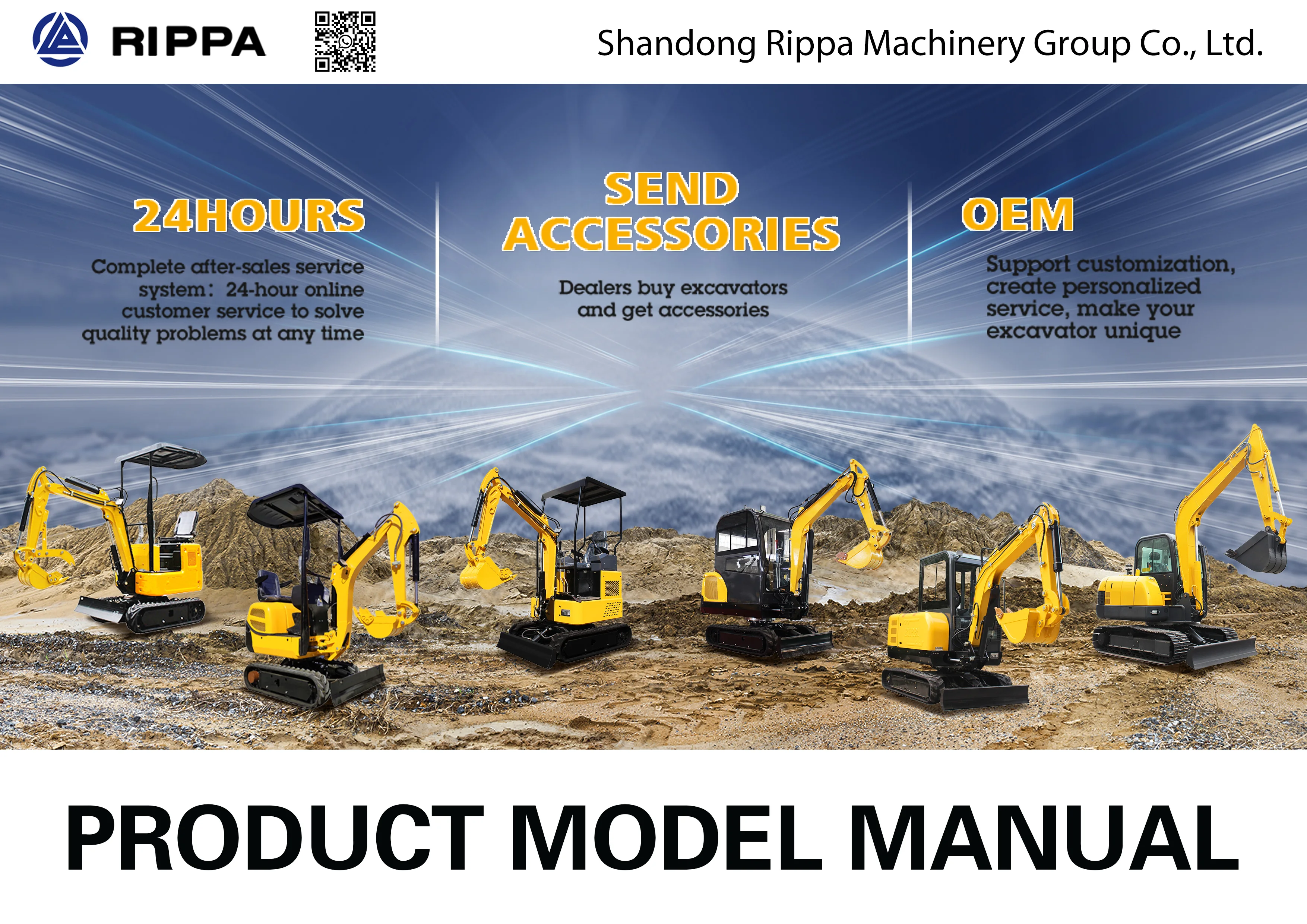 Rippa R330 Zero Tail Escavatore Epa Approved Rotary Excavator New ...