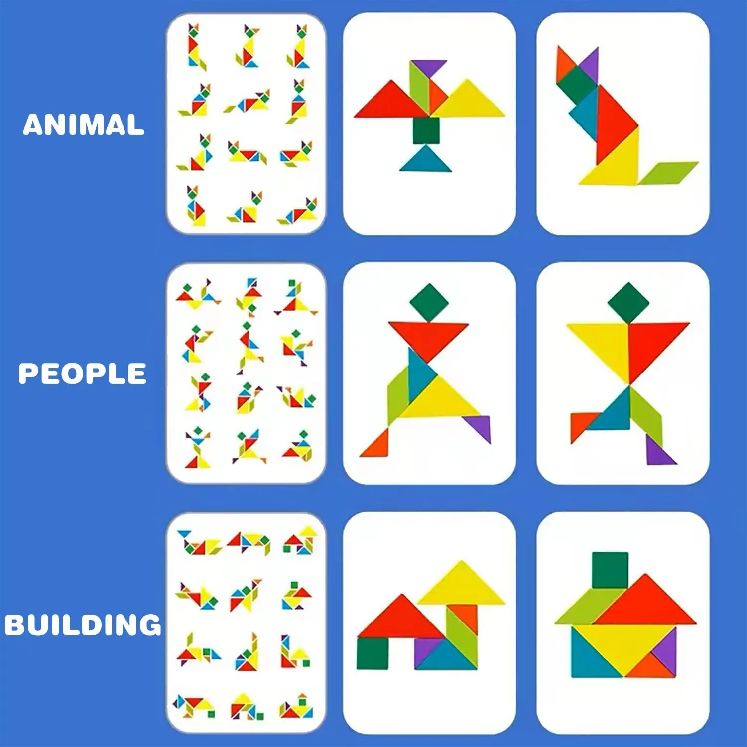 Magnetic Tangram Puzzles - Fun and Learning for Kids