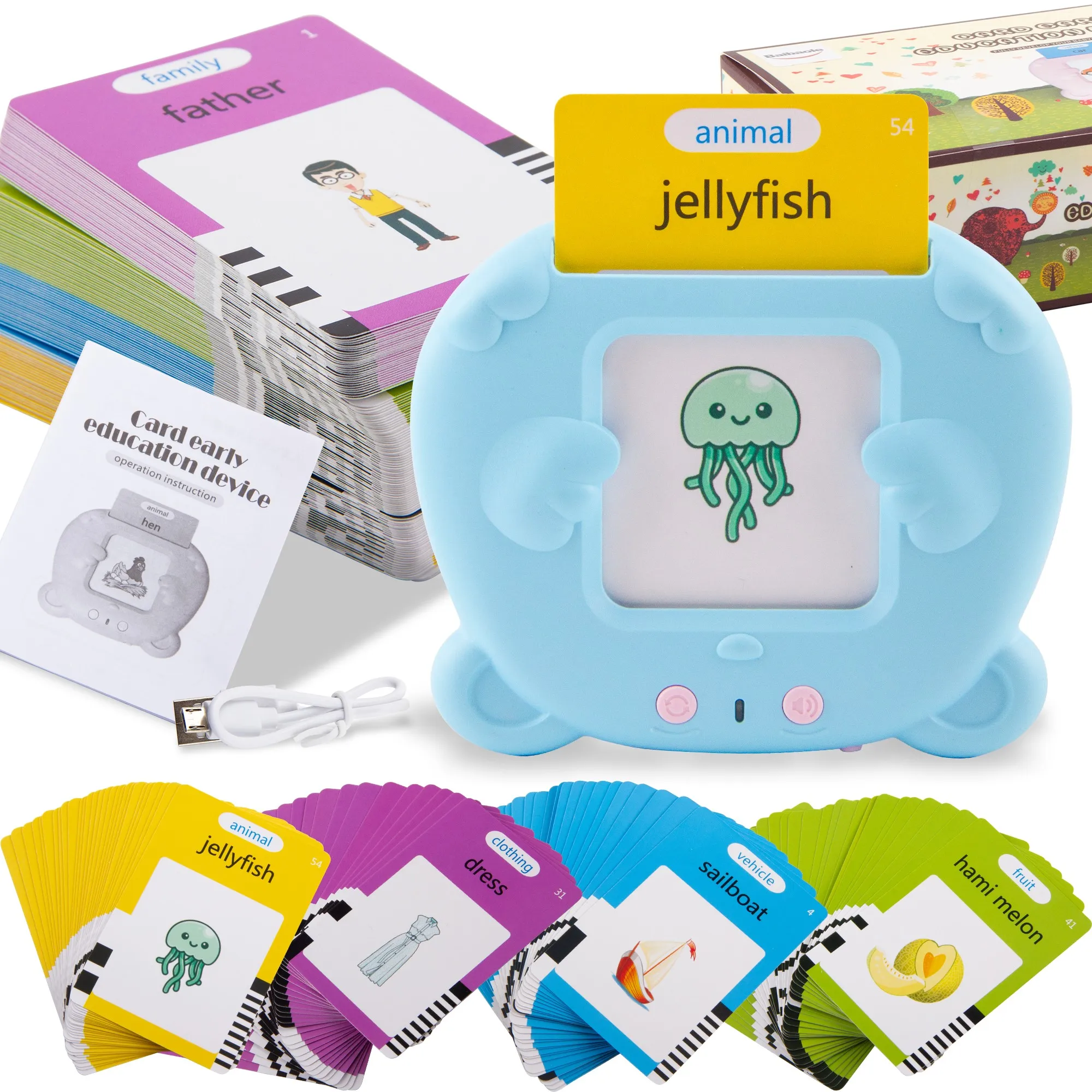 Talking Flash Card - Educational Toy for Kids Learning
