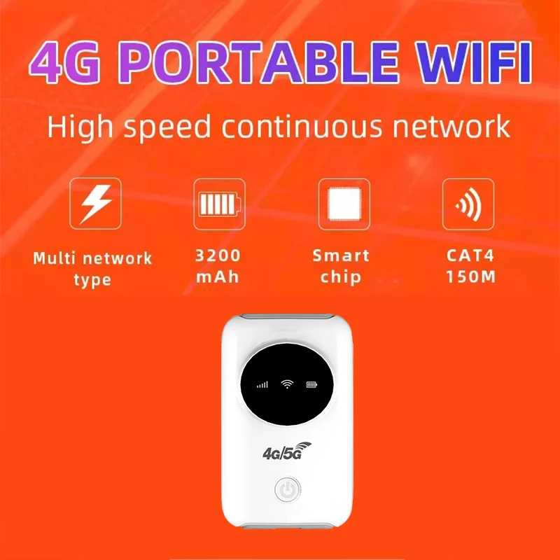 Hotspot Pocket Wifi 4G 3200mah Mini Mobile Router - 150mbps