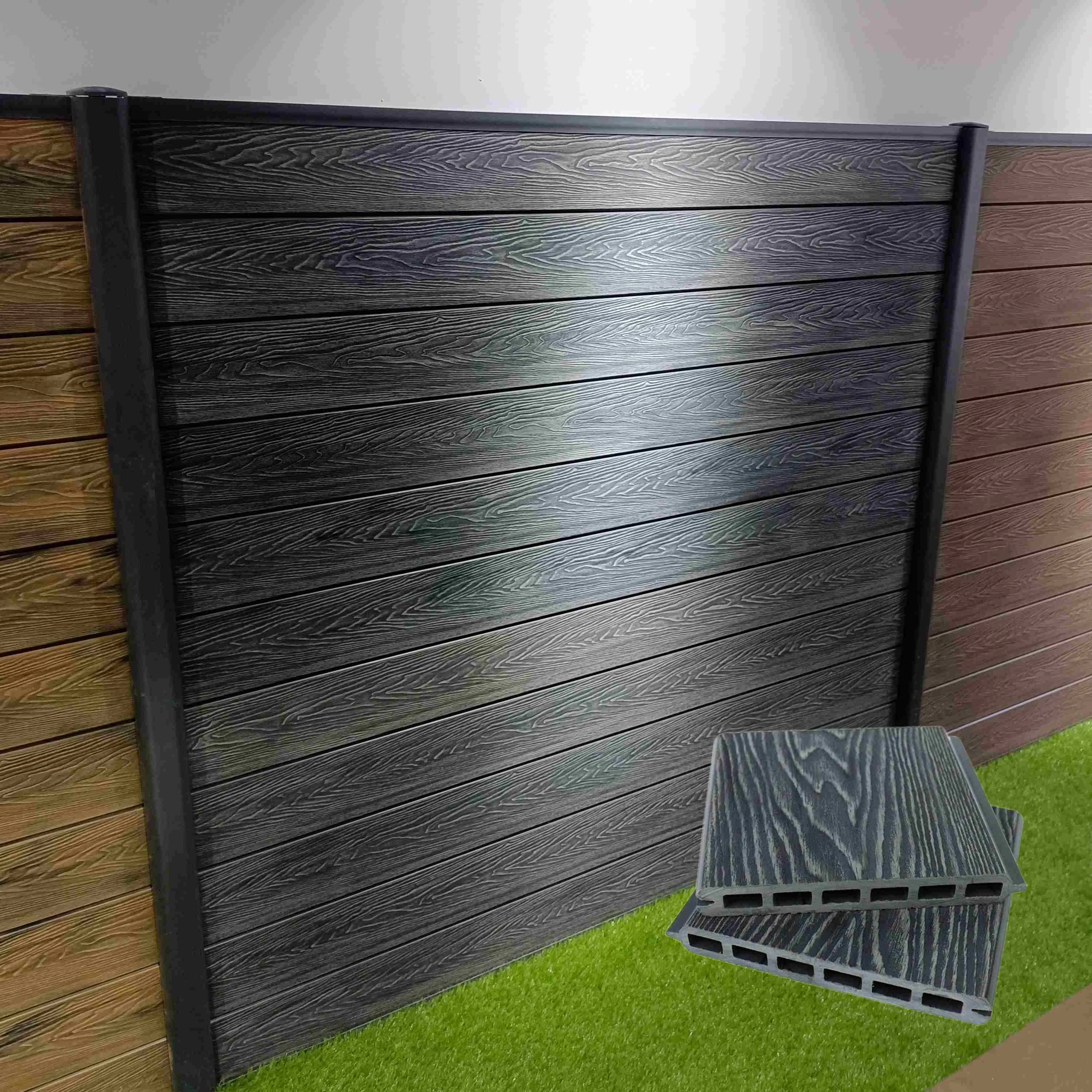 1800*1800mm 6*6ft Wpc Fencing Uv Resistance Easy Install Wood Composite ...