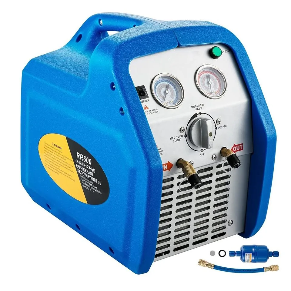 HVAC Gas Refrigerant Recovery Machine Air Conditioner Single Cylinder ...
