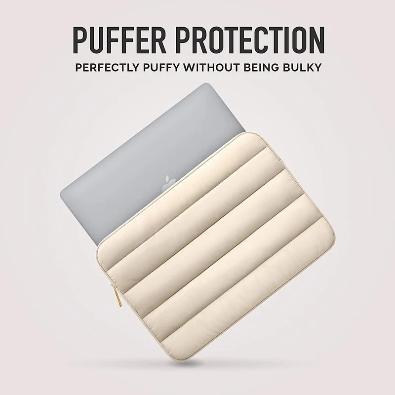 Custom Business Cute Fluffy Puffy Sleeve Bags Laptop Protective Covers ...