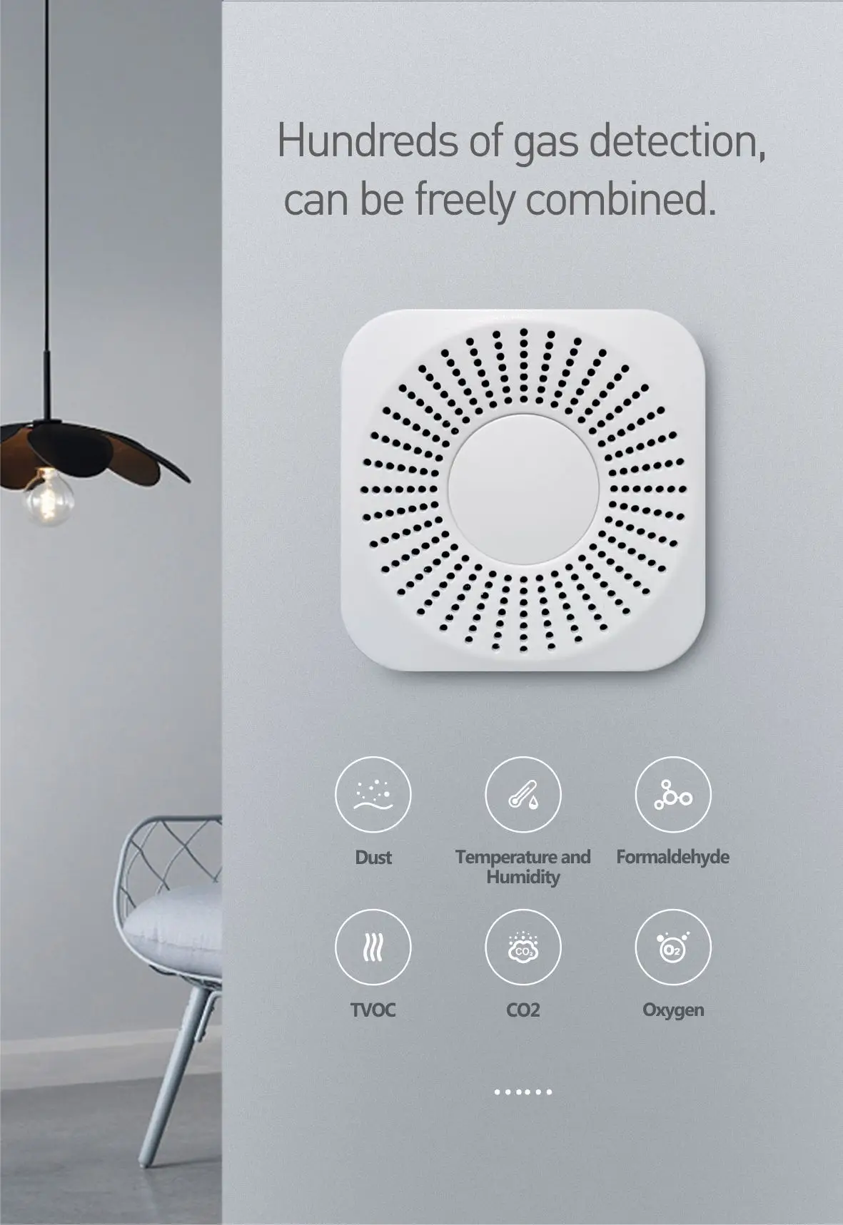 RS485 Lora Wifi Lorawan Bluetooth Indoor Air Quality Monitor Manufacturer PM2.5 CO2 Air Quality ...