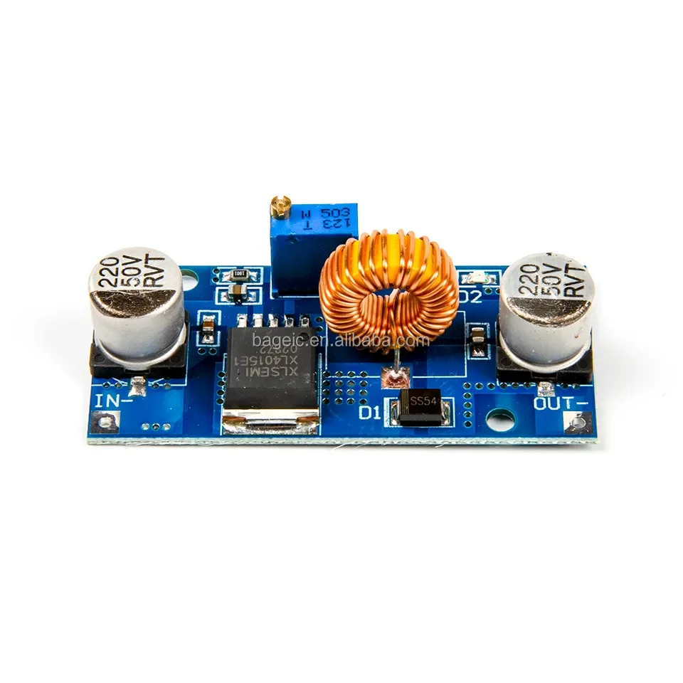 Xl4015 Dc-dc 5a Adjustable Step-down Power Supply Module Electronic Component Xl4015 With Led ...