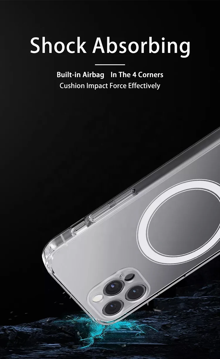 Popular Transparent Shock Absorbing Strong Magnetic Wireless Charging ...