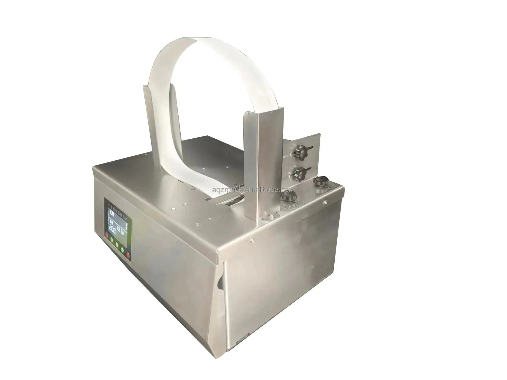 Tabletop Heat Sealing Paper Banding Machine 40mm Wide Paper Packaging ...