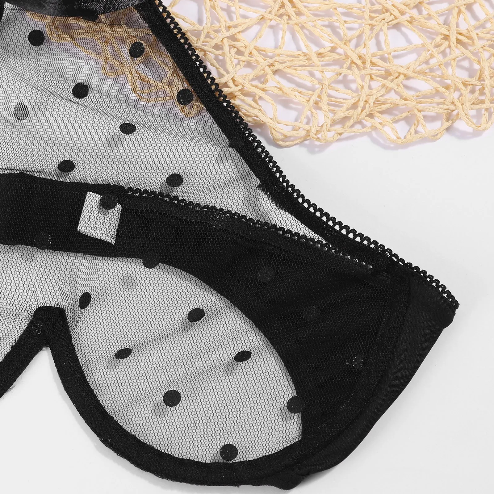 Shop Our Open Transparent Bra Mesh Buckle Neck Wrap Set