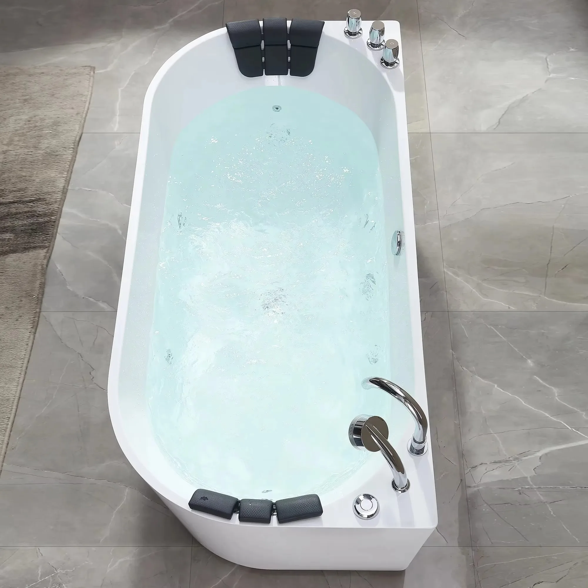 Modern Bathroom Whirlpool Air Jet Bath Tub Free Standing Acrylic SPA ...