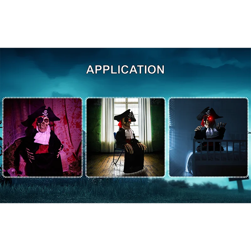 Indoor Outdoor Animatronics Decorations Electric Play Music Scary ...