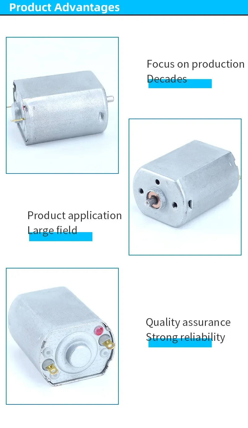 130 Mini DC Brushed Motor 3V-6V Small Permanent Magnet DC Motor for DIY ...