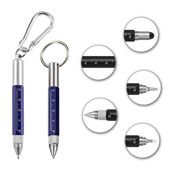 6 In 1 Multi Tool Pen With Stylus Functional Tech Tool Pen Metal Stylus ...