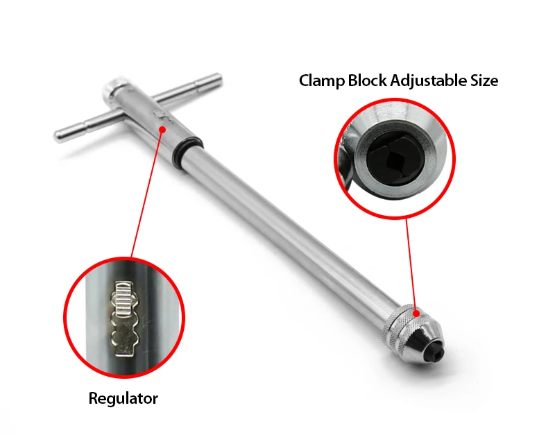 Best Promotion Adjustable M3-M12 T-Handle Ratchet Tap Wrench