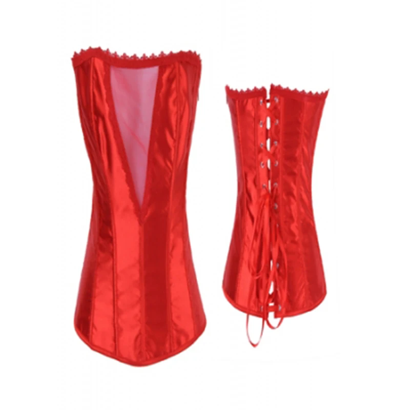 Wholesale Red Open Cup Corset Bustier - Sustainable Shapewear