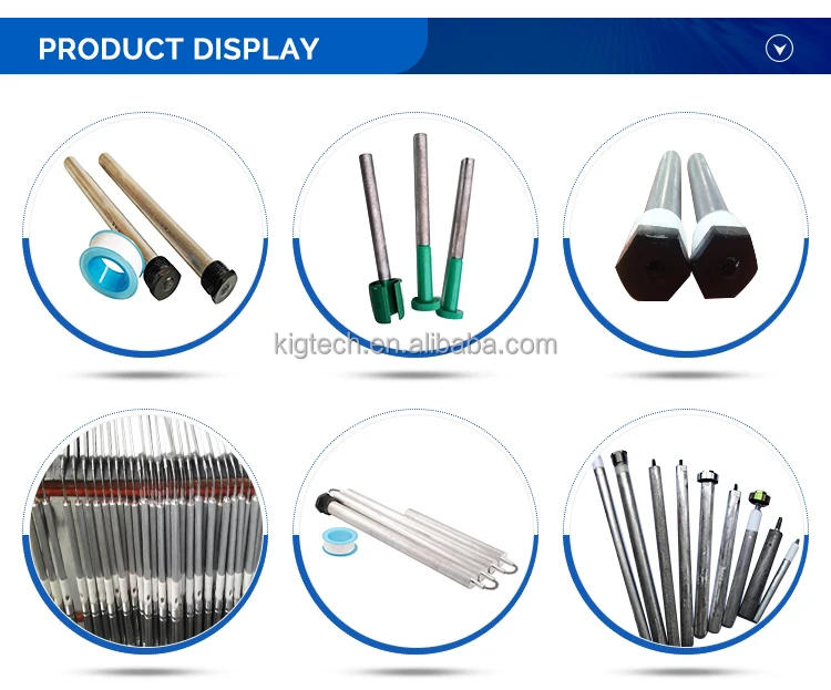 KIG Custom Magnesium Anode Rods for Water Conditioners