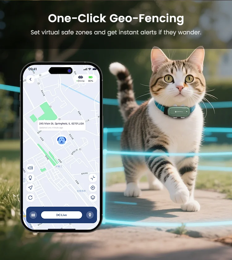 2025 P5 Pet Health Tracker - Real-Time Monitoring for Cats & Dogs