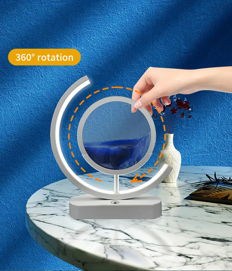 Flowing Sand Art Light Hourglass Led Light Moving Sand Art Picture ...