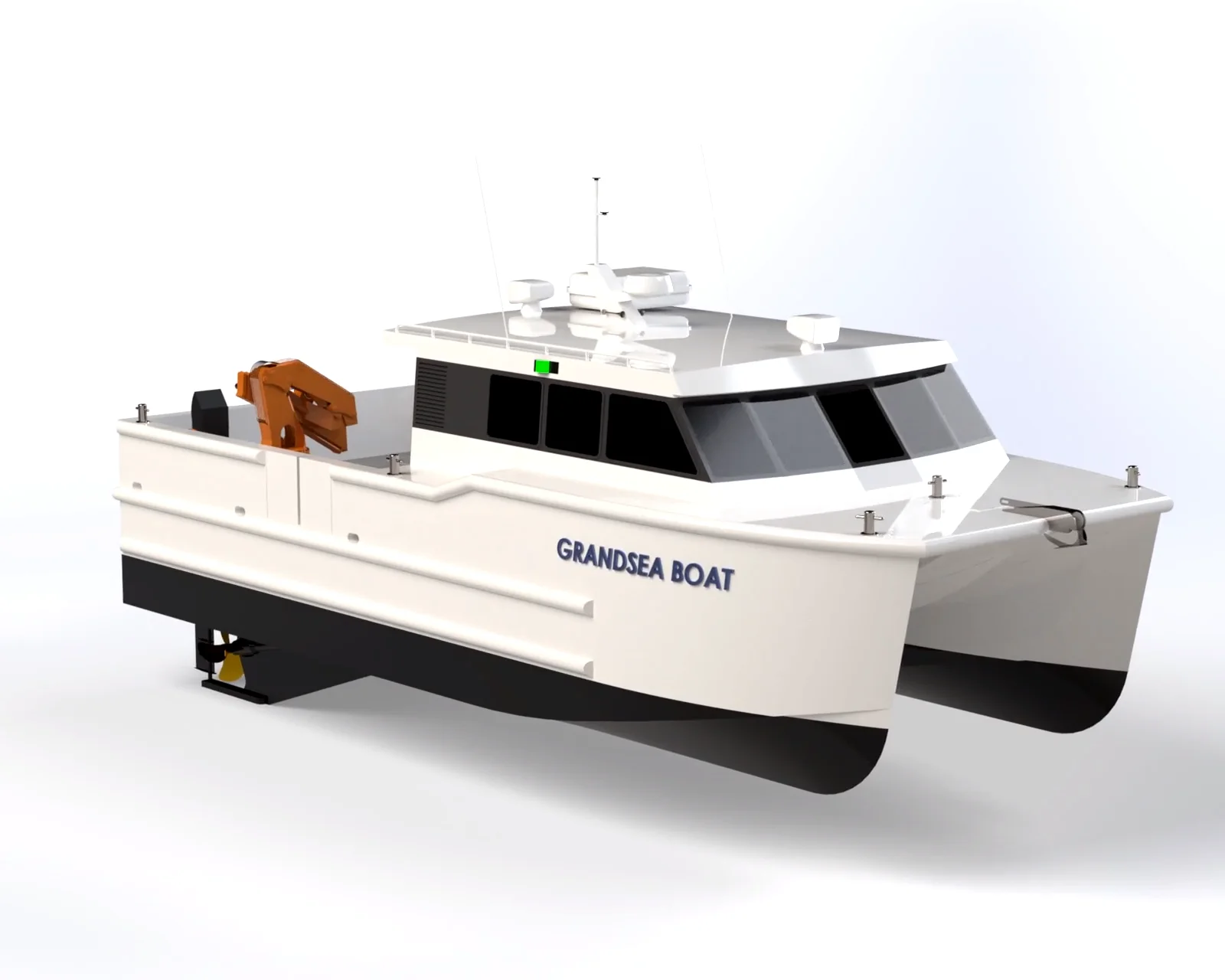12m Aluminum Catamaran Work Boat for Sale - Grandsea AL-1200W