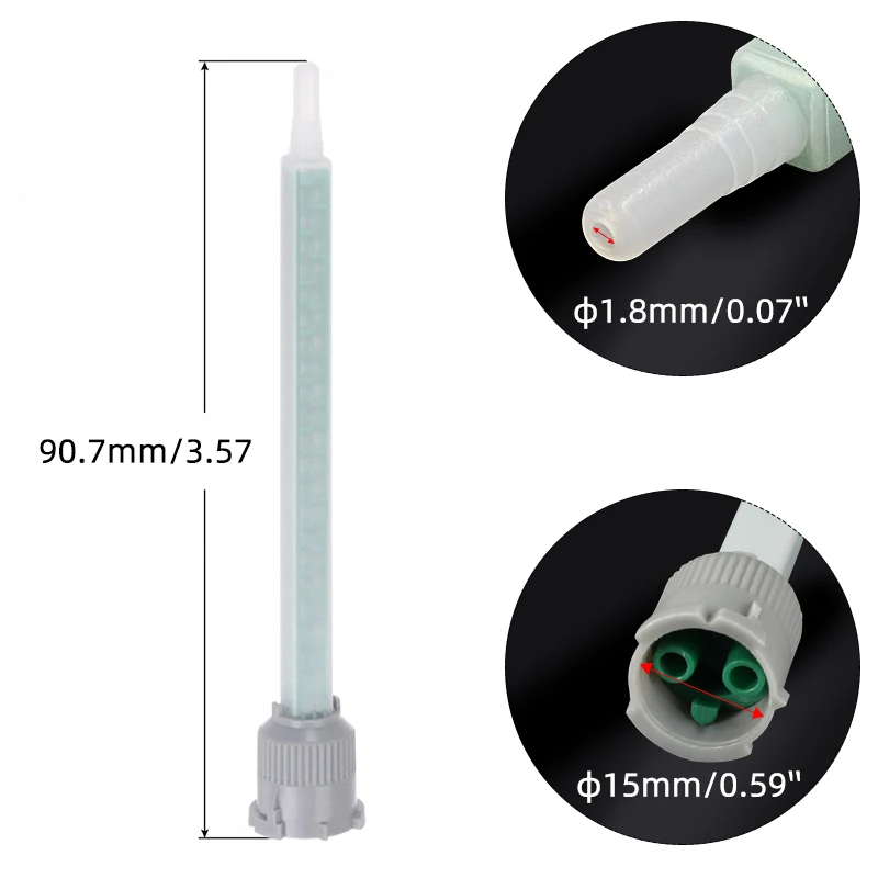 F-b516 Industrial Disposable Static Mixer Tip 50 Ml 1:1/2:1/4:1/10:1 ...
