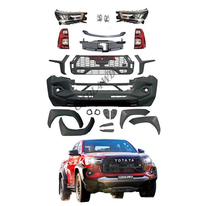 2023 Body Kit For Hilux Revo 2016 2021 To Gr Sport Facelift Conversion ...
